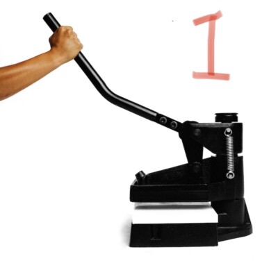 Manual Hand Press Leather Cut Machine | eBay