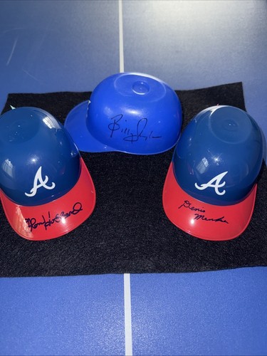 Autographed Atlanta Braves Ice Cream Helmets (3) Signed Auto | eBay