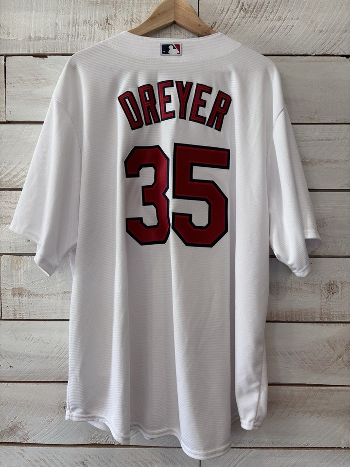 St Louis Cardinals Jersey #35 Dreyer Sz 2XL White Majestic Cool Base | eBay