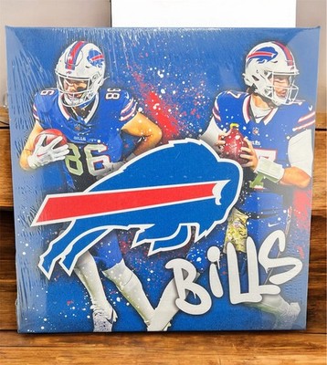 Buffalo Bills 12” Team Logo And Players Splash Canvas Art | eBay