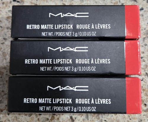 New In Box MAC Matte Rouge Lipstick Ruby Woo Classic Red Retro Pin Up ...