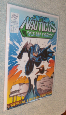 CAPTAIN NAUTICUS AND THE OCEAN FORCE # 1 VG- ENTITY COMICS 1994 LIMITED ...