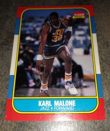 Karl Malone 1986-87 Fleer Rookie Card #68 Gradeable | eBay