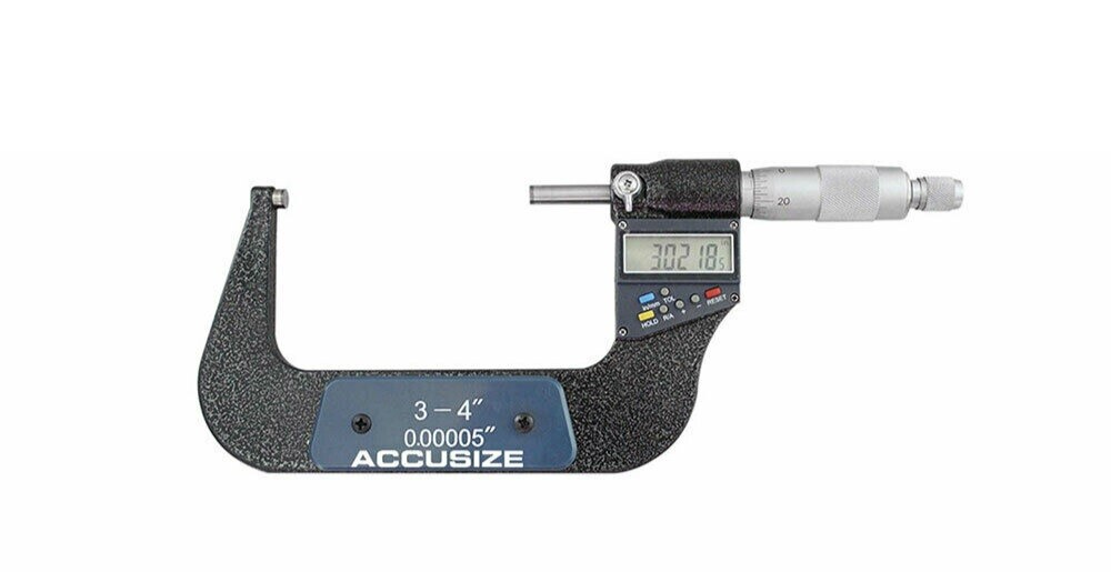 3-4" x 0.00005" Electronic Digital Micrometer 7 Keys, #AC21-4022 | eBay