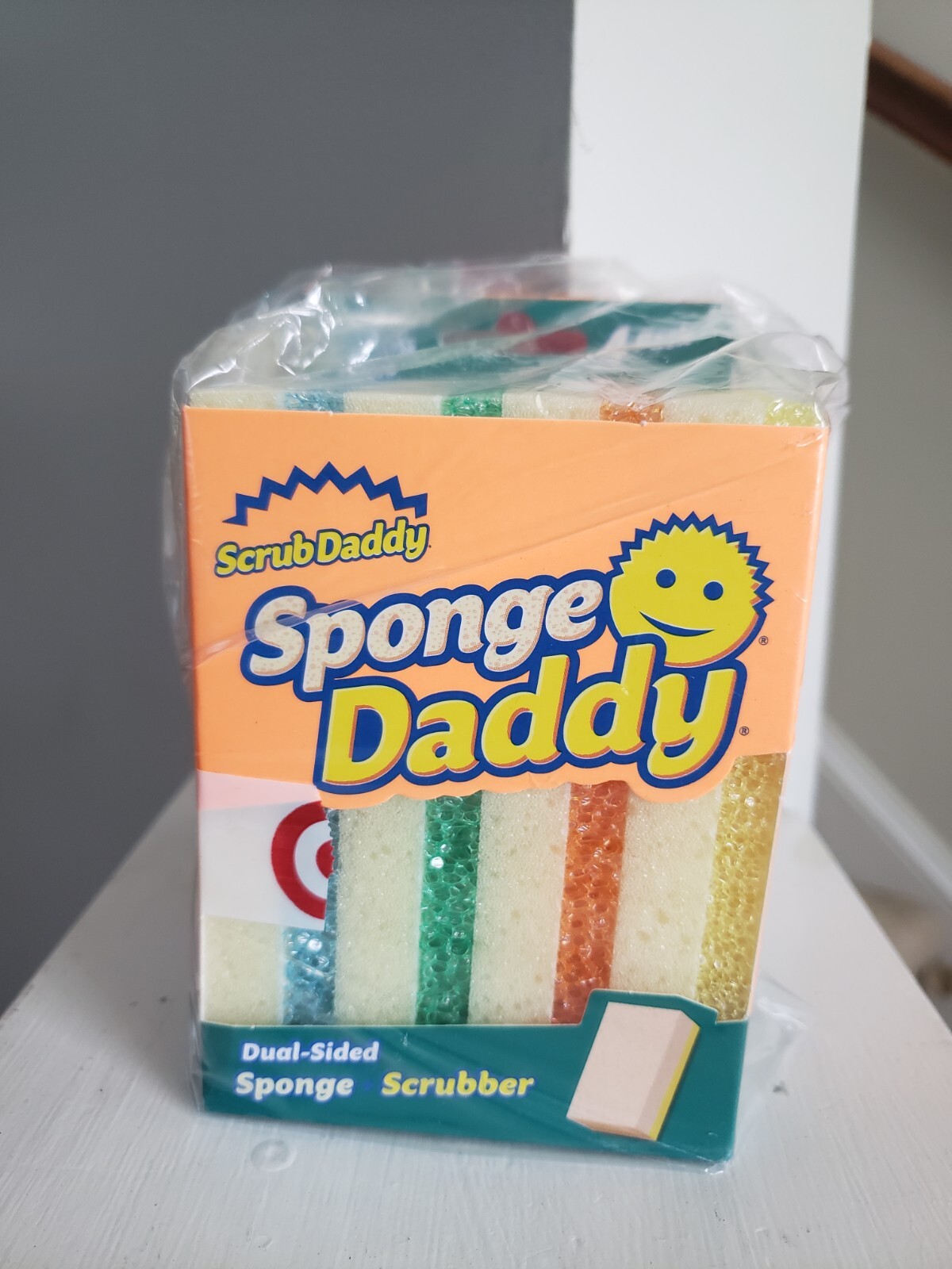 Sponge Daddy Dual-Sided Non-Scratch Sponge, 3X 4 Count Box (New Damaged ...