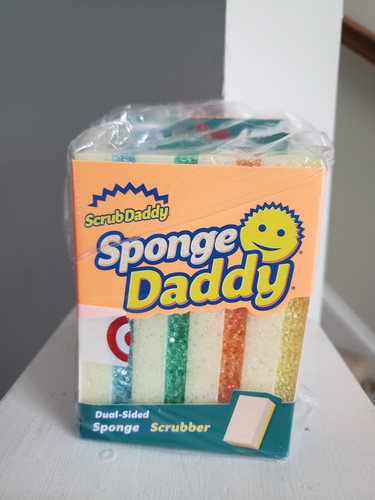 Sponge Daddy Dual-Sided Non-Scratch Sponge, 3X 4 Count Box (New Damaged ...