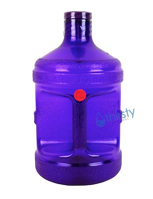 Purple BPA FREE 1 Gallon Reusable Plastic Water Bottle Jug Container ...