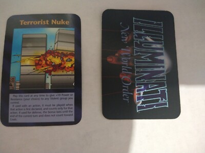 Illuminati New World Order INWO UnLimited Card Game NWO Terrorist Nuke ...