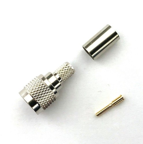 10 Pk Mini-UHF Male Plug Crimp RF Coaxial Coax Connector RG8/X, LMR240 ...