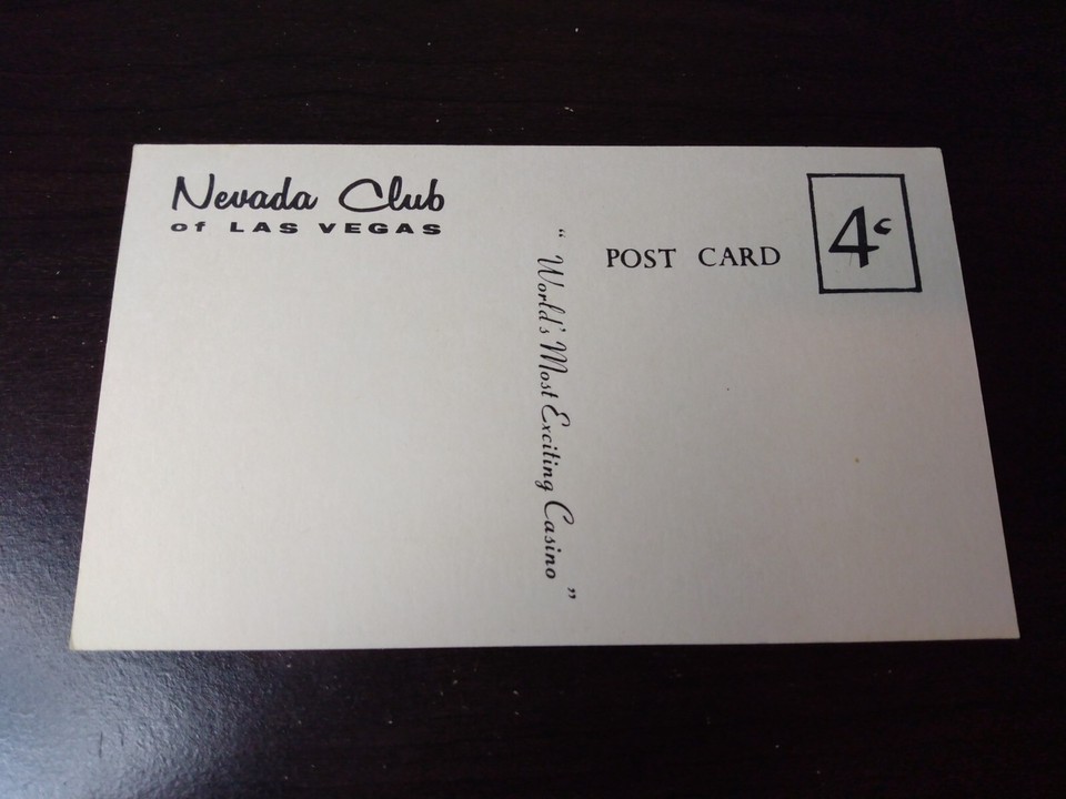 Nevada Club Of Las Vegas Postcard - NV USA - Vintage Unused | eBay