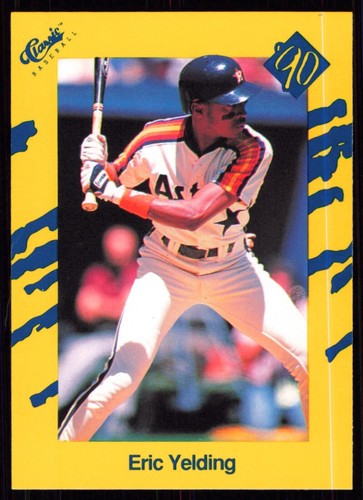 1990 Classic Yellow Eric Yelding Houston Astros #T58 | eBay