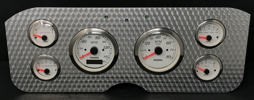 1955 1956 1957 1956 1959 GMC 6 Gauge GPS Dash Panel Insert Engine ...