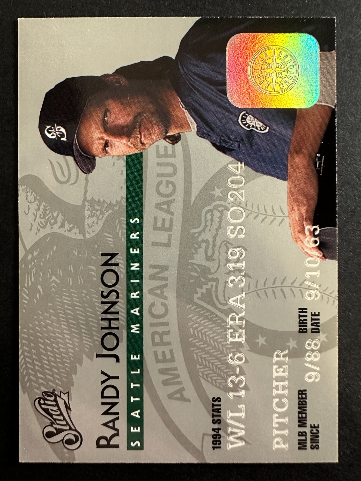 Randy Johnson 1995 Studio Baseball Card Seattle Mariners #48 | eBay