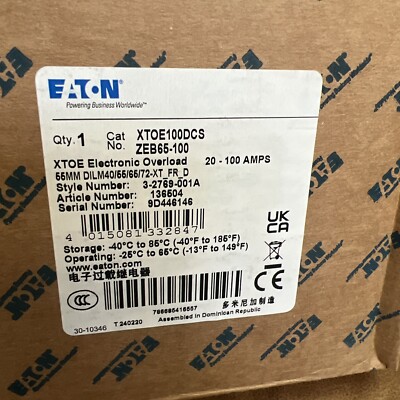 EATON CORPORATION XTOE100DCS / XTOE100DCS (NEW Sealed) | eBay