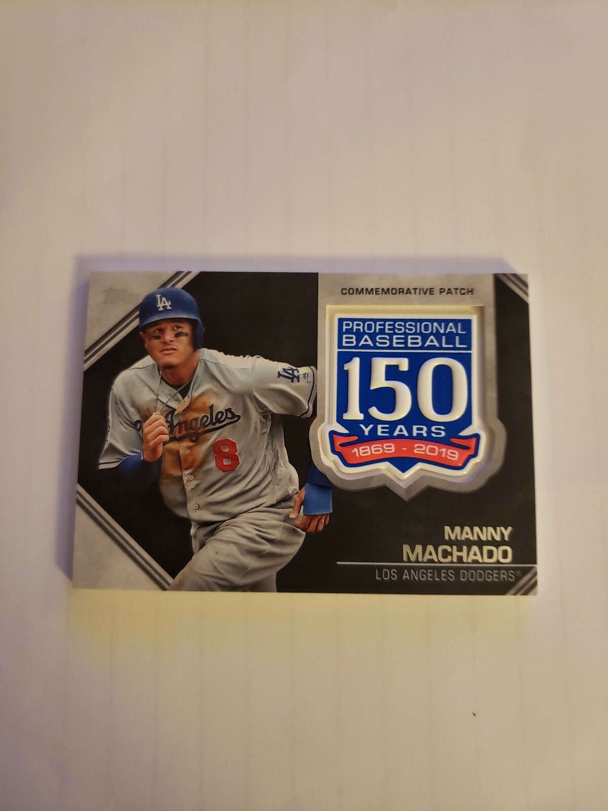 Manny Machado 150th Anniverasary Commemorarive Patch Card | eBay