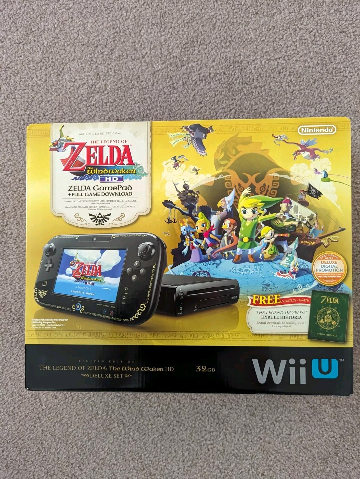 The Legend of Zelda : The Wind Waker (Nintendo Wii U, 2013) Console New ...