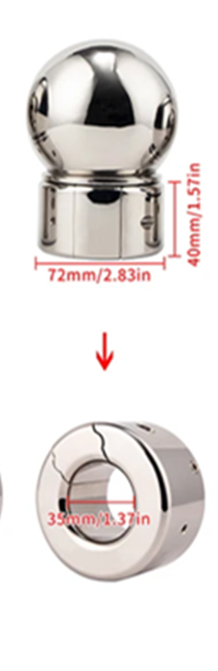 Super Weight Testicles Ball Stretcher Male Heavy Duty Scrotum Pendant ...