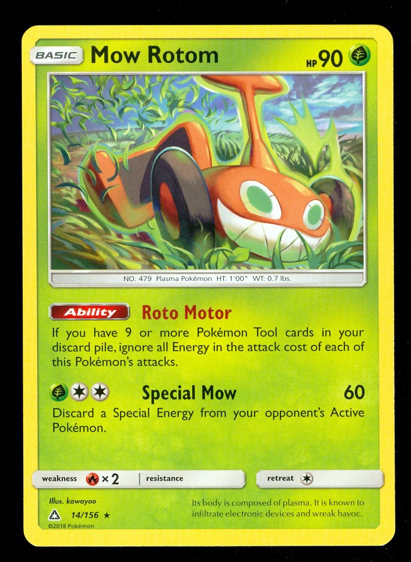 Pokemon MOW ROTOM 14/156 - Ultra Prism RARE - - MINT | eBay