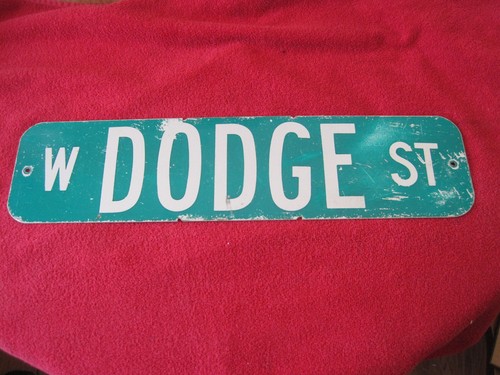 Vintage "W DODGE ST" 24x6 metal Road/Street Sign | eBay