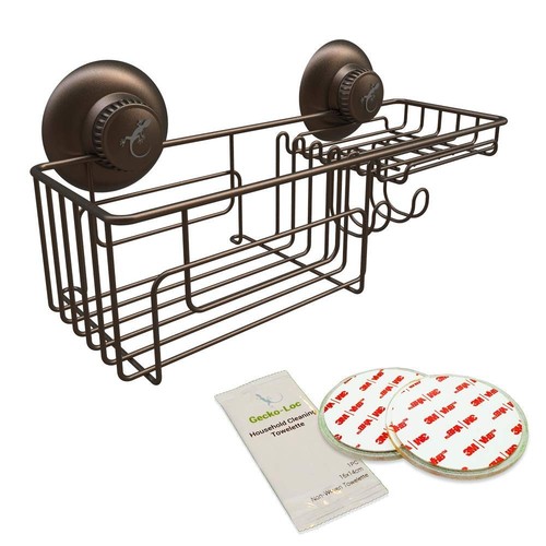 Large Combo suction cup wall mount bathroom shower caddy - shampoo ...