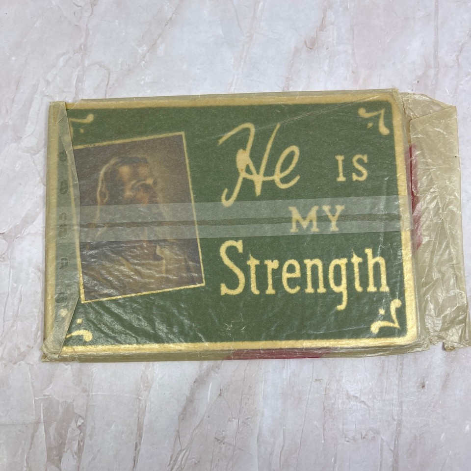 Jesus He is My Strength Christian Witness Motto Wall Plaque 5x7 ...