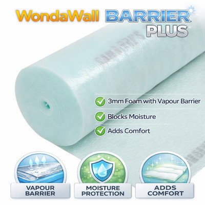 Barrier Plus 3mm Underlay With Vapour Barrier For Laminate & Wood ...