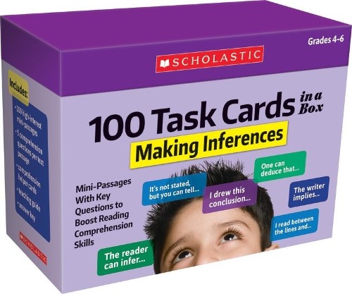 100 Task Cards in a Box: Making Inferences (Copertina rigida ...