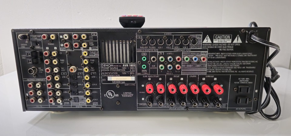 Denon AVR-1803 6.1ch Dolby DTS Surround AV Receiver Remote Bundle | eBay