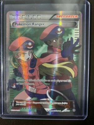 Pokémon Ranger Full Art, 113/114, 2016 Steam Siege, Near Mint Condition ...