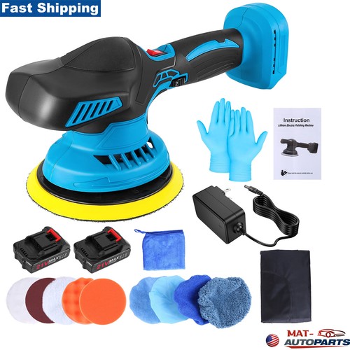 21V Cordless Car Polisher 6Speed Wireless Electric Polish Waxing ...
