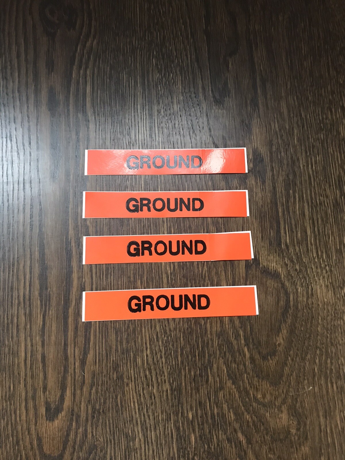 4 X BRADY GROUND stickers conduit marker electrical | eBay