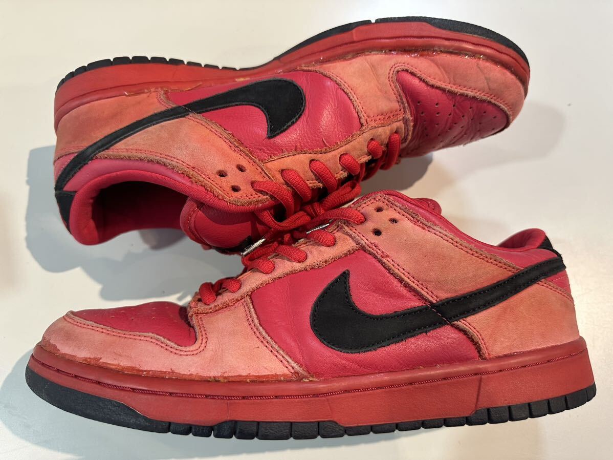 NIKE Men 9.5US 2003 Dunk Low Pro Sb Red Devil Us9.5 3… - Gem