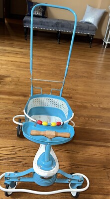 Vintage GENUINE TAYLOR TOT BABY STROLLER WALKER SCOOTER BUGGY Blue ...