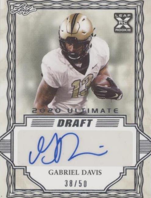 2020 Leaf Ultimate Draft - Gabriel Davis #BA-GD2 /50 (AU, RC) for sale ...