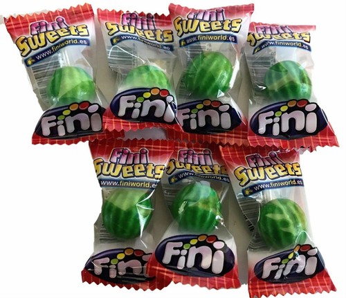 Fini Watermelon Fizzy Bubble Gum x 50 Candy Buffet Party Favours Bulk ...