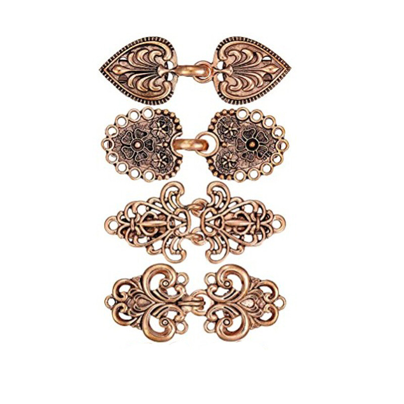 4 Pieces/set Sweater Clips Cloak Clasp Cardigan Clip Vintage Shawl Pin ...