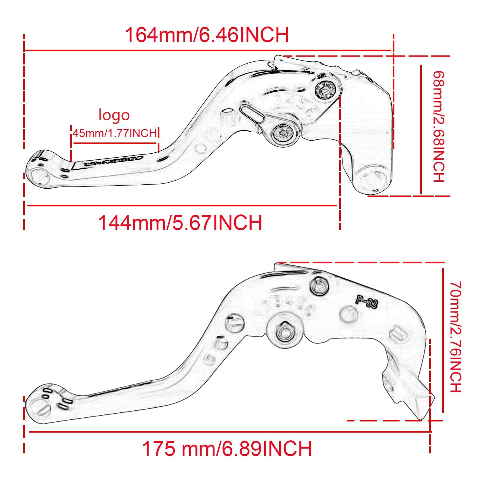 For 2000-2006 Honda RVT1000R RC51 Accessories Short Clutch Hand Brake ...