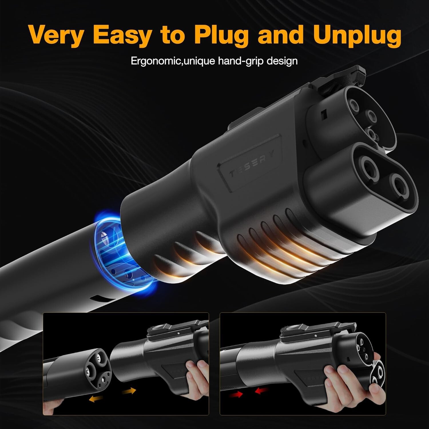NACS to CCS1 Tesla Supercharger EVs Adapter 500Amp for