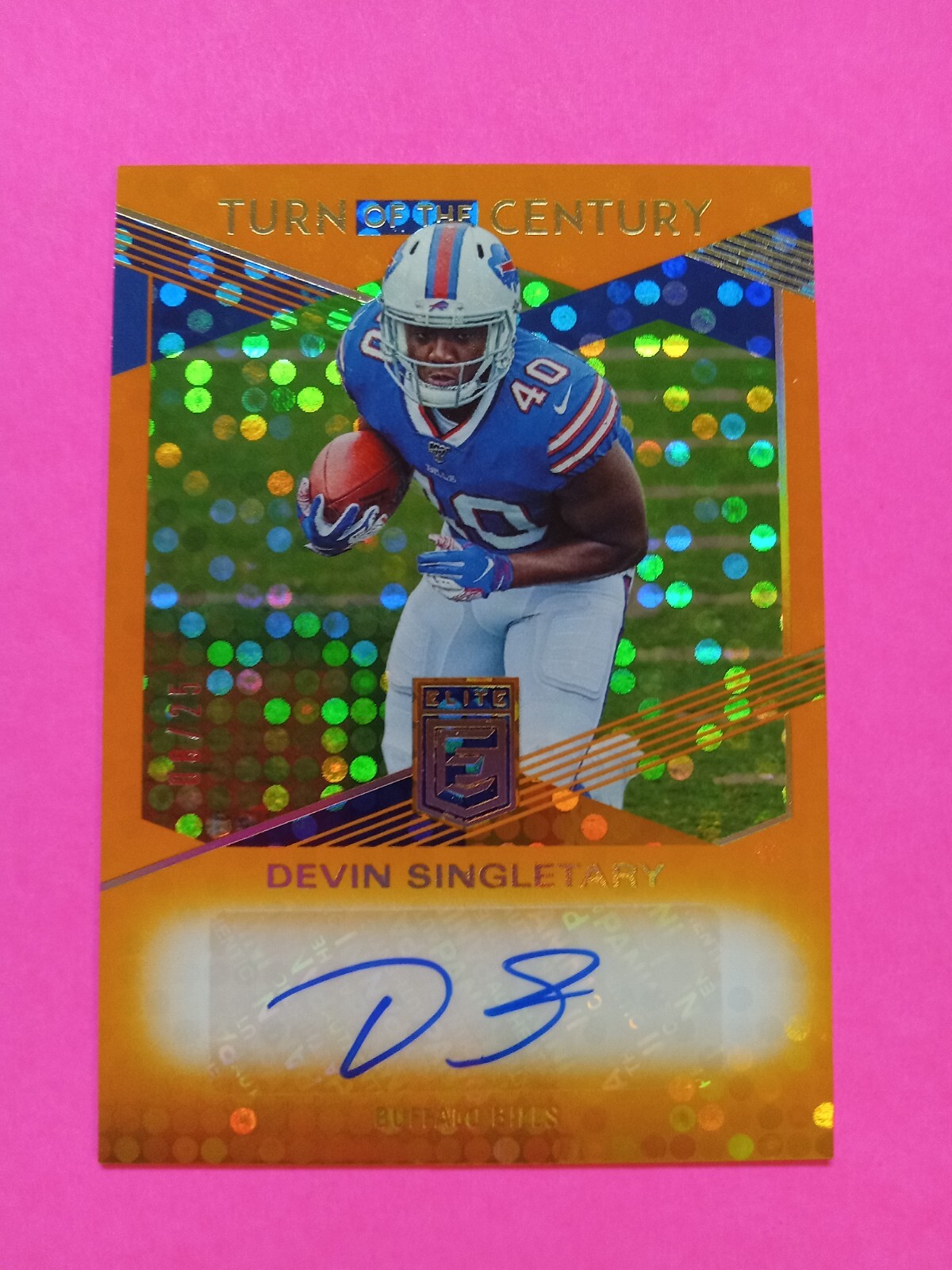 Devin Singletary 2019 Elite Rookie Autograph Gold Refractor 08/25 | eBay