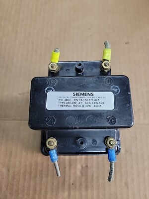 SIEMENS 480V POTENTIAL TRANSFORMER 15-172-771-007 | eBay
