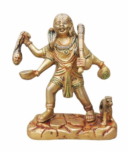 Brass Behro Baba Statue Bhairav Idol Bhairavnath Bhairo Baba Figurine 6 ...