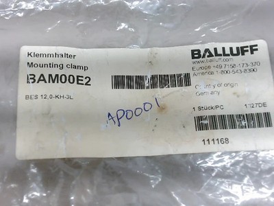 Balluff BAM00E2 Sensor Mount for M12 Sensors-New In Box | eBay