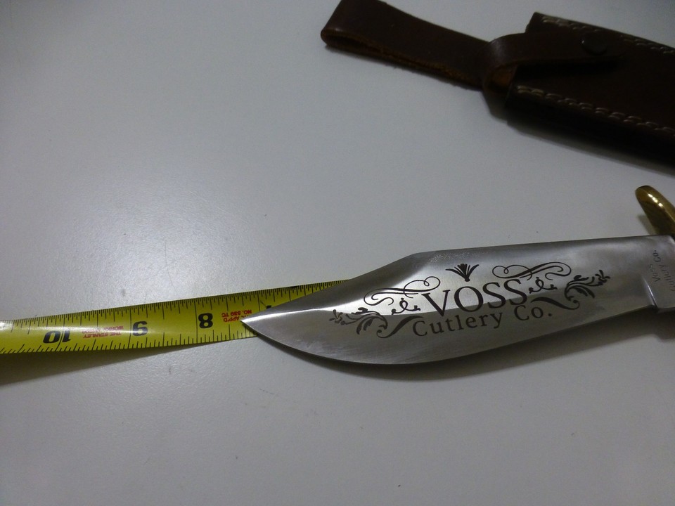 1/500 Voss Cutlery German SS Rostfrei Fixed Blade BOWIE Knife W/Sheath ...