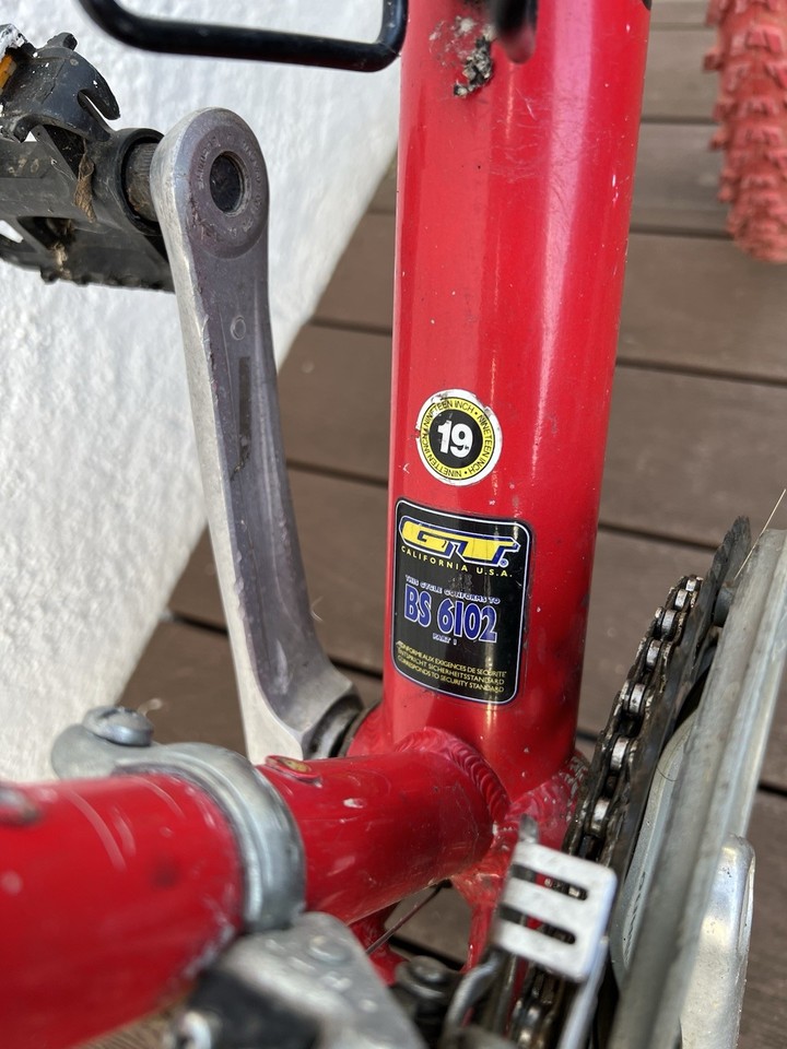 GT Aggressor 3.0 Triple Triangle 19 inch Retro MTB Mountain Road Red ...