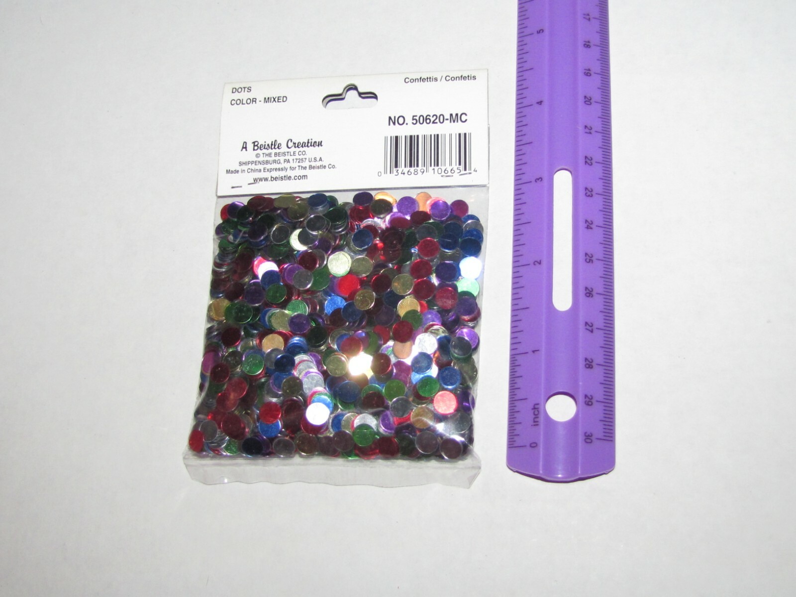 Multicolored Metallic Confetti, Each pkg 1 oz, Circles, Stars or Hearts ...