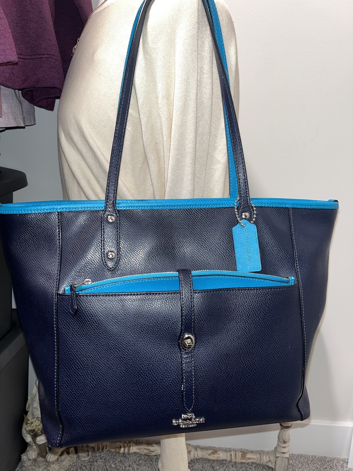 Coach City Tote With Pouch - Gem