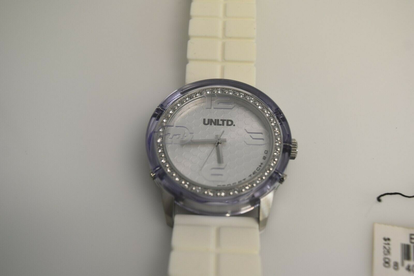 UNLTD By Marc Ecko Street Tech 2.0 White Rubber Crystals E12533G2 $125 ...