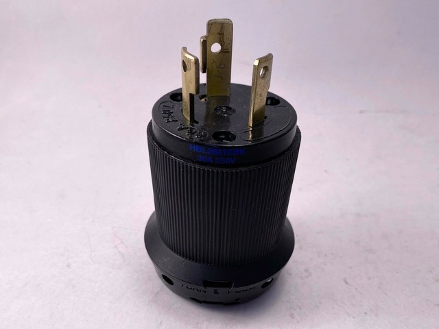 Hubbell 30 Amp 250v Twist Lock Male HBL2621EBK Female Hbl2623ebk Plugs ...