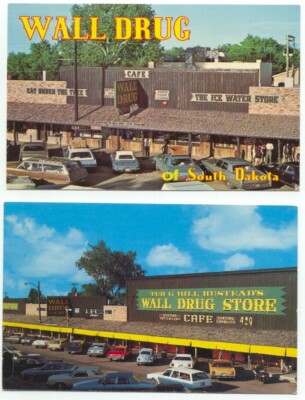 Wall SD - Wall Drug Store Lot of 2 Postcards South Dakota | eBay Australia