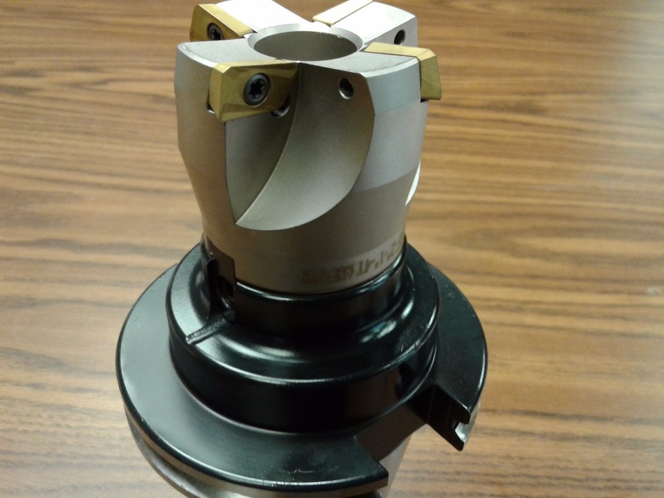 2" 75 degree indexable face shell mill cutter, CAT50 arbor, APKT #506 ...